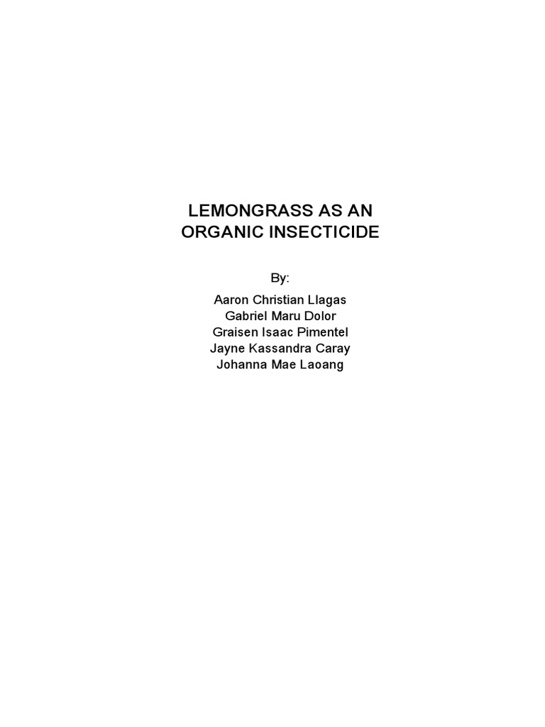 Research Paper (1) | Insecticide | Nature