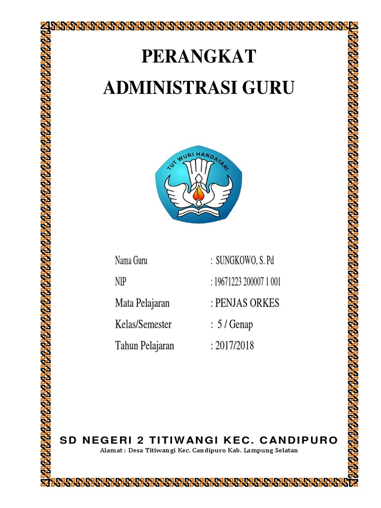 01 Cover Perangkat Mengajar Guru | PDF