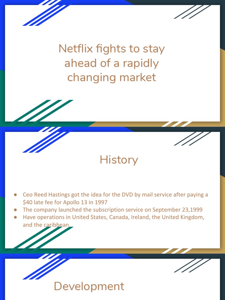 Netflix Fights To Stay Ahead of A Rapidly Changing Market | PDF | Business