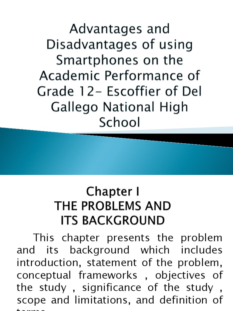 Advantages and Disadvantages of Using Smartphones On The | PDF | Mobile ...