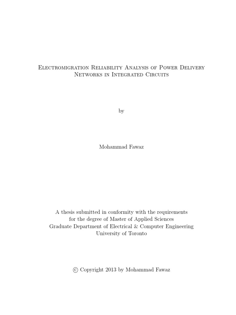 Mohammad Fawaz 201311 MASc Thesis | PDF | Normal Distribution | Reliability Engineering