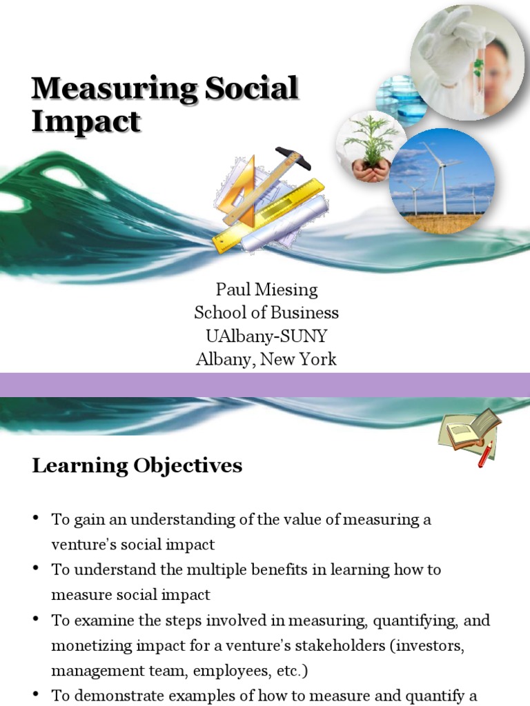 7 Measuring Social Impact | PDF | Return On Investment | Entrepreneurship