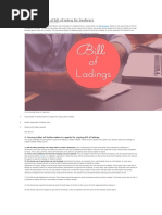 Congen Bil | PDF | Bill Of Lading | Cargo