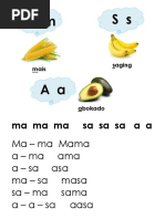 Pagsasanay Sa Pagsulat at Pagbasa Sa Filipino Worksheet | PDF