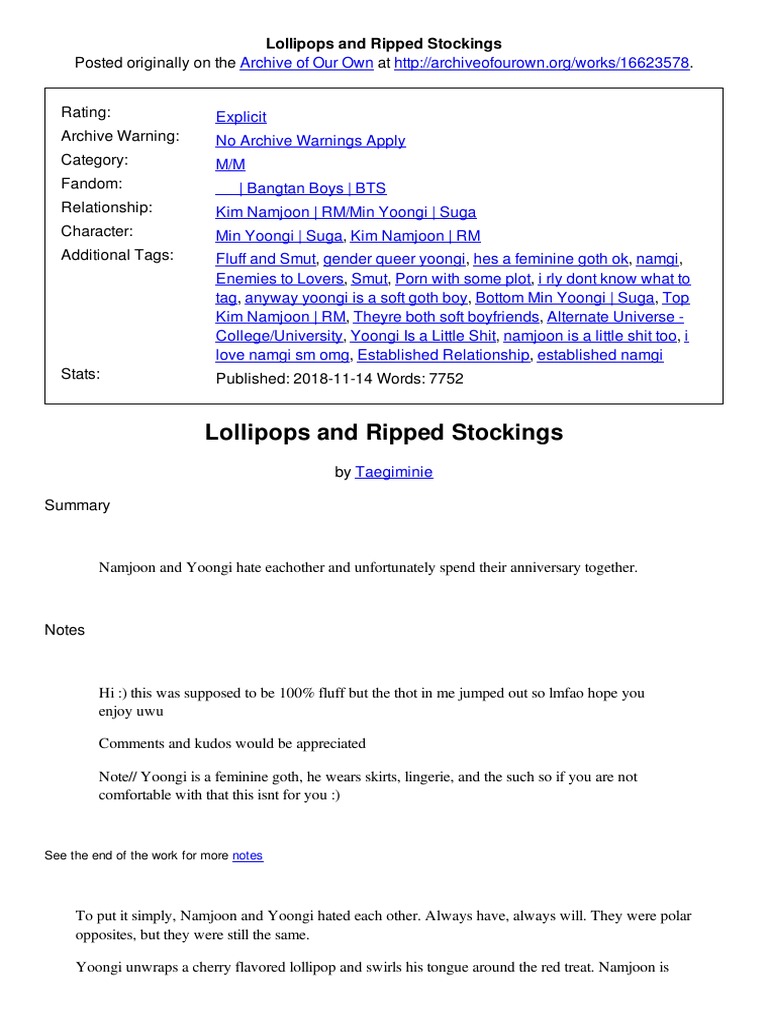 Lollipops and Ripped | PDF | Clothing