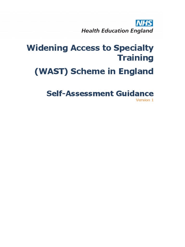 WAST Guide To Self Assessment | PDF | Physician | International English ...