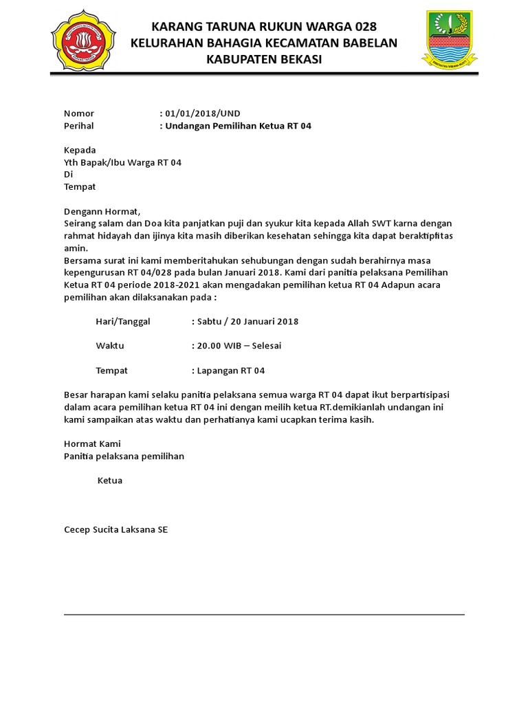 Karang Taruna Rukun Warga 028 | PDF