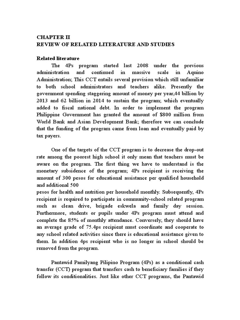 Review of Related Literature and Studies | PDF | Poverty Reduction ...
