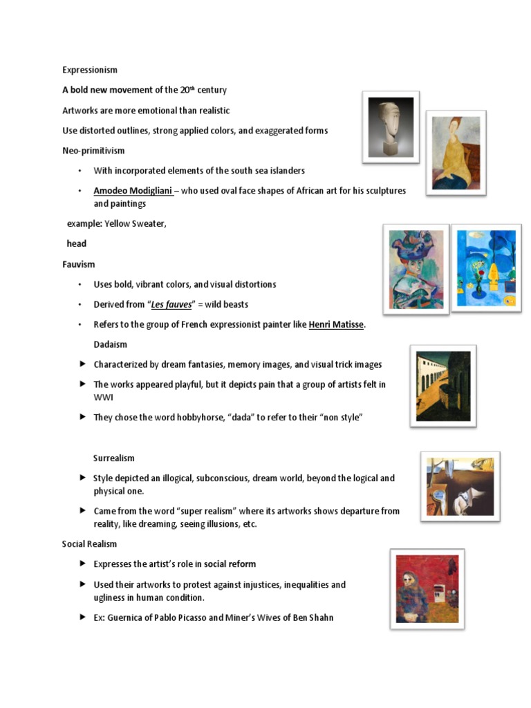 Expressionism: Bold Colors & Distortion | PDF