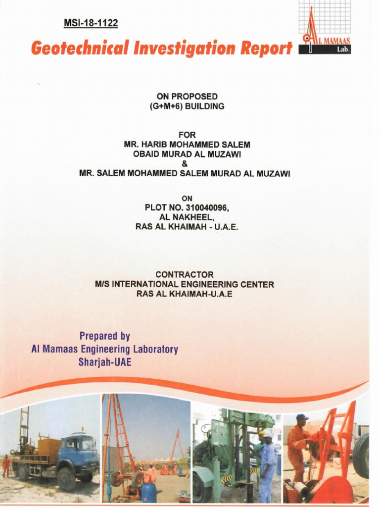Soil Report | PDF | Deep Foundation | Geotechnical Engineering