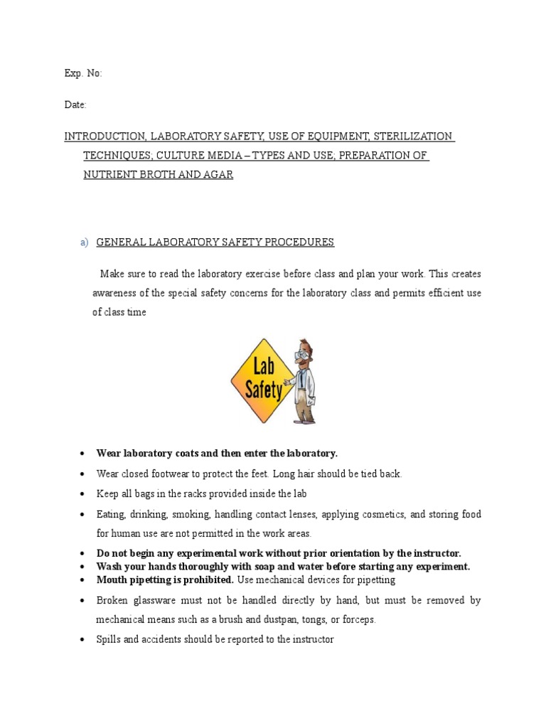 Food Micro Lab Protocol | PDF | Growth Medium | Angular Resolution