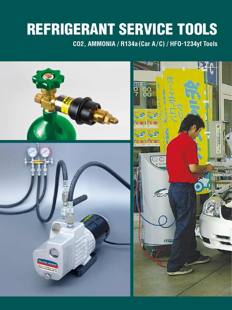 Refrigerant Service Tools Overview | PDF | Vacuum Cleaner | Air ...