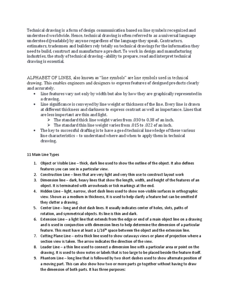 Alphabet of Lines | PDF | Technical Drawing | Drawing