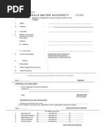 Application Form For Water Connection | PDF | Civil Law (Common Law ...