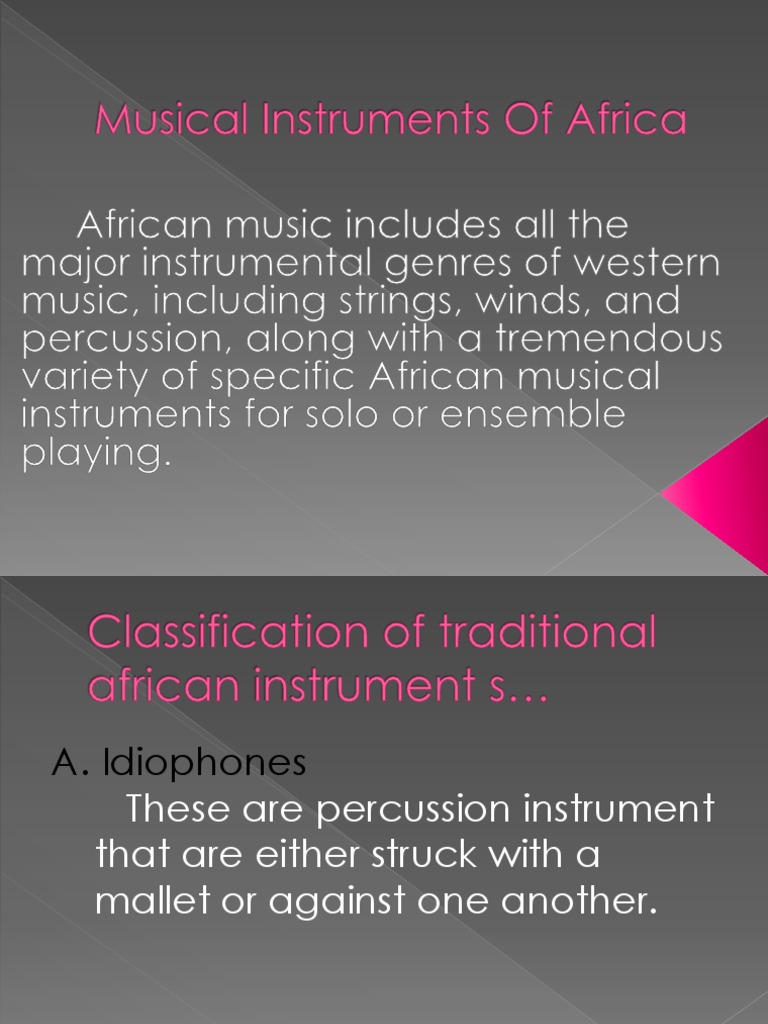 Musical Instruments of Africa | PDF | String Instruments | Musical ...