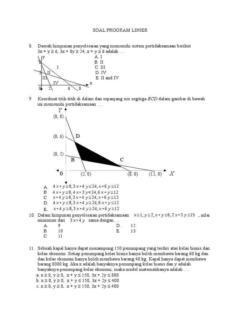 Soal Program Linier | PDF