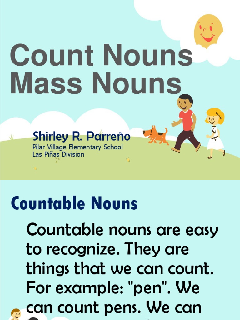 Count Nouns and Mass Nouns | PDF | Noun | Syntactic Relationships