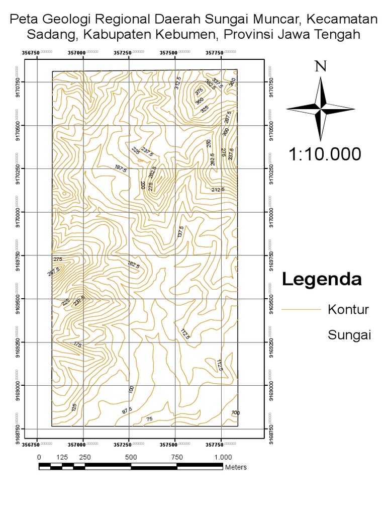 Geological Map of the Muncar River Region, Sadang Subdistrict, Kebumen ...