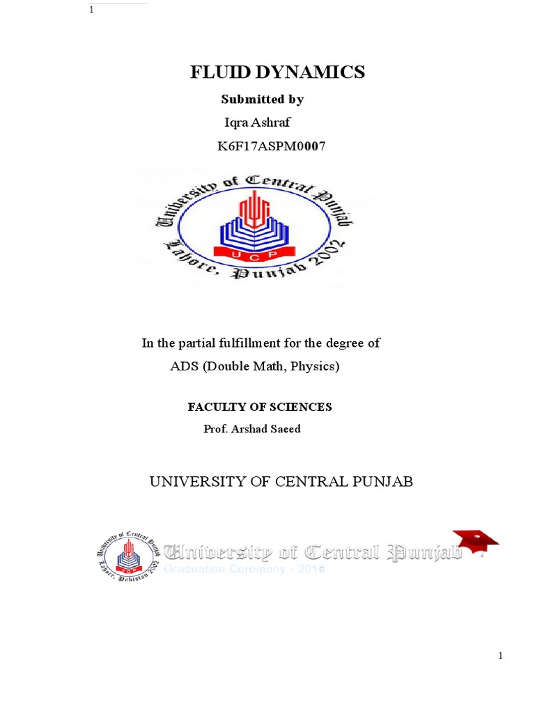 Fluid Dynamics: Submitted by | PDF | Fluid Mechanics | Fluid Dynamics