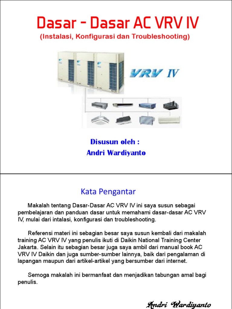 Dasar - Dasar AC VRV IV Rev 1 | PDF