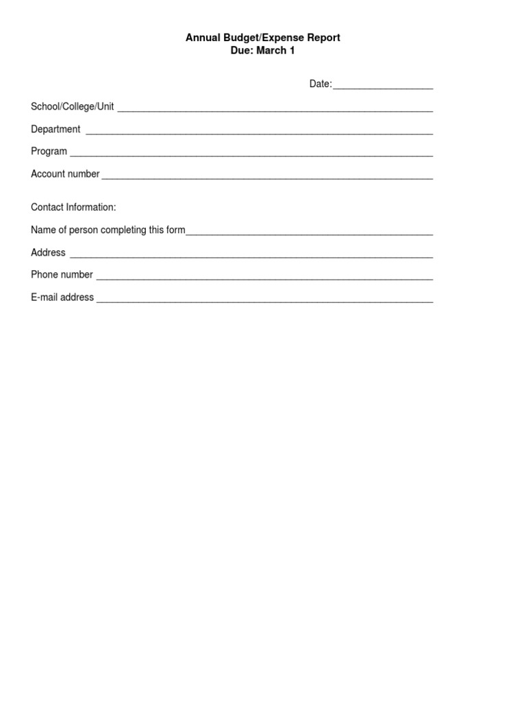Free Annual Expense Report | PDF | Tuition Payments | Graduate School