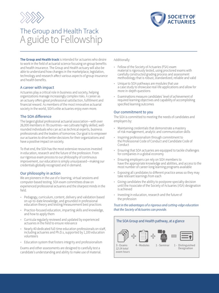 Soa Group Health Track | PDF | Actuary | Risk Management