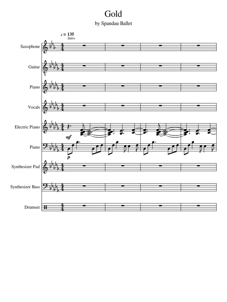 Spandau Ballet's "Gold" Overview | PDF | Music Technology | Sound ...