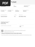 Sample Dummy Bus Ticket Format | PDF | Transport | Public Transport