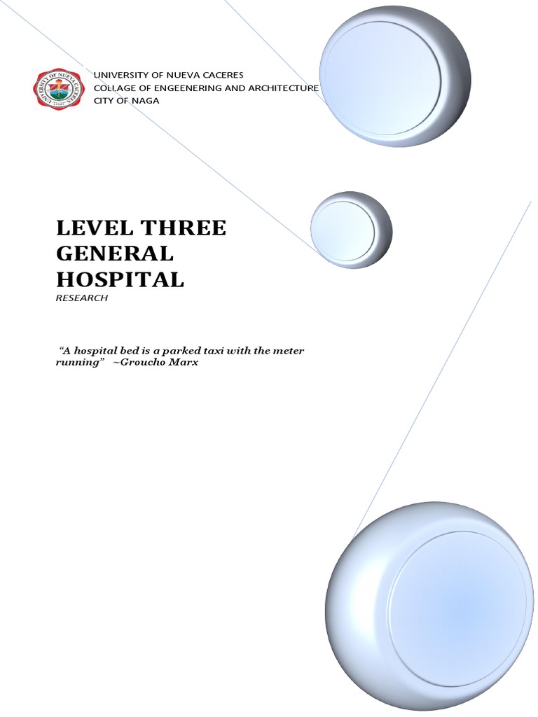 Level Three General Hospital Design Guide | PDF | Hospital | Building Code