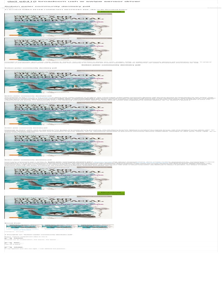 Soben Peter Community Dentistry PDF | PDF | Dentistry | Health Education