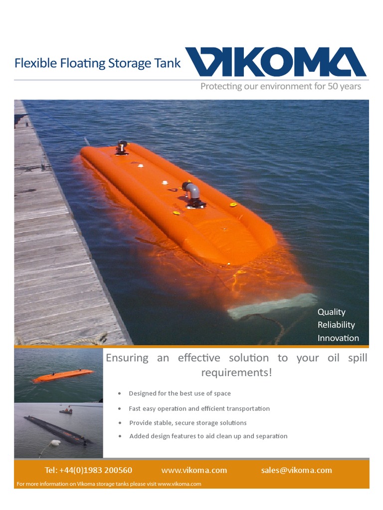 Flexible Floating Storage Tanks | PDF | Buoyancy | Manufactured Goods