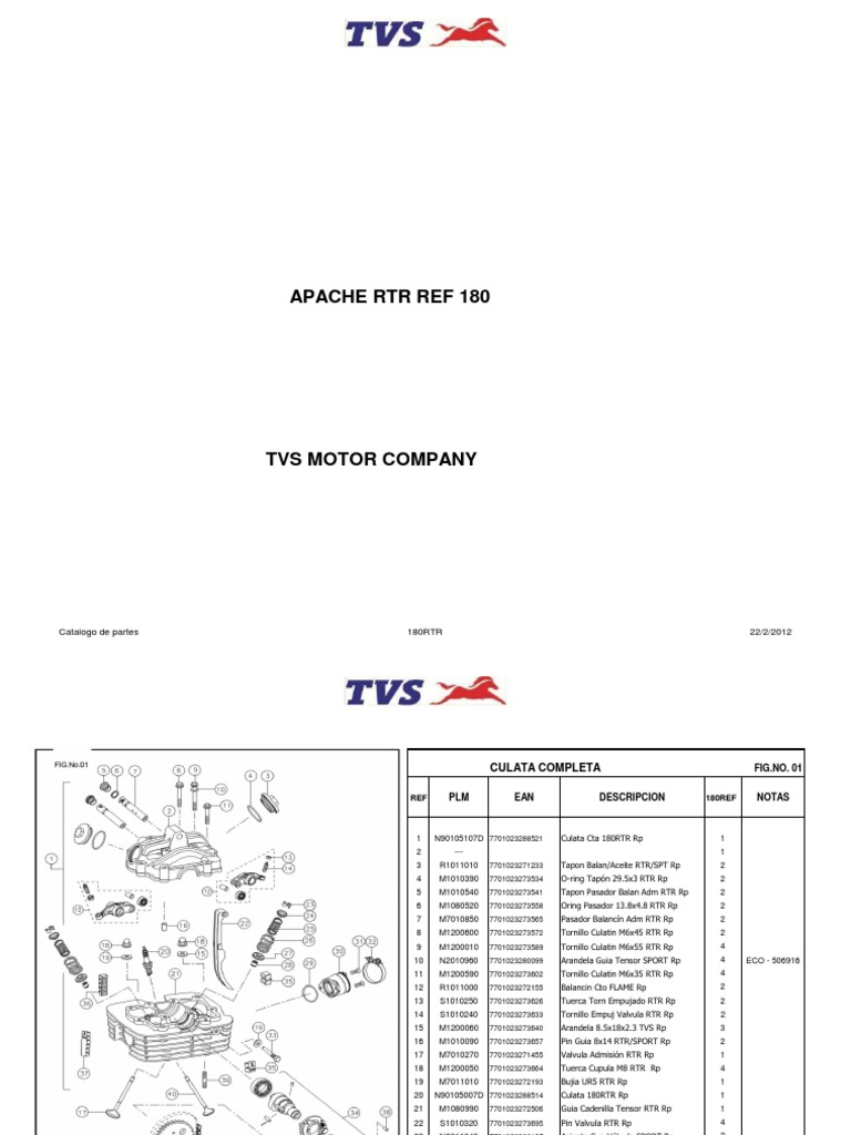 Catalogo Partes Rtr-Ref-180 2014 | PDF | Joining | Industrial Processes