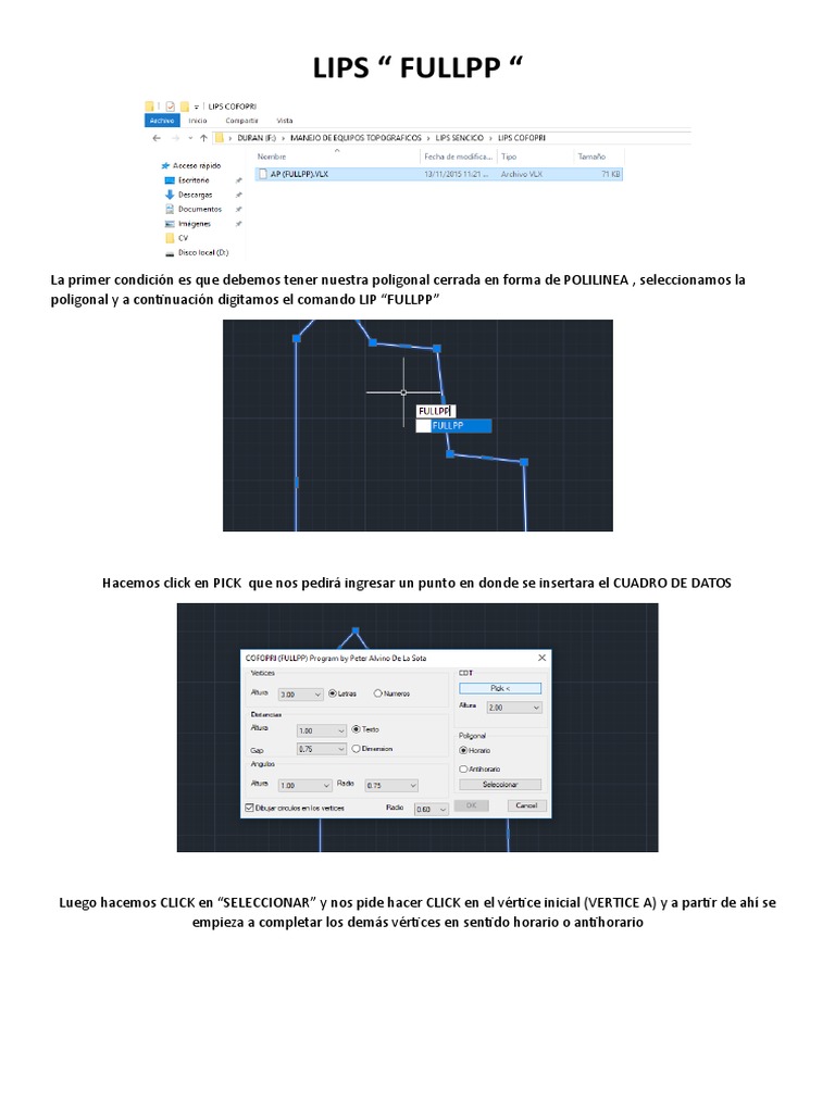 Uso de Comandos FULLPP y CHSPACE en AutoCAD | PDF | Informática