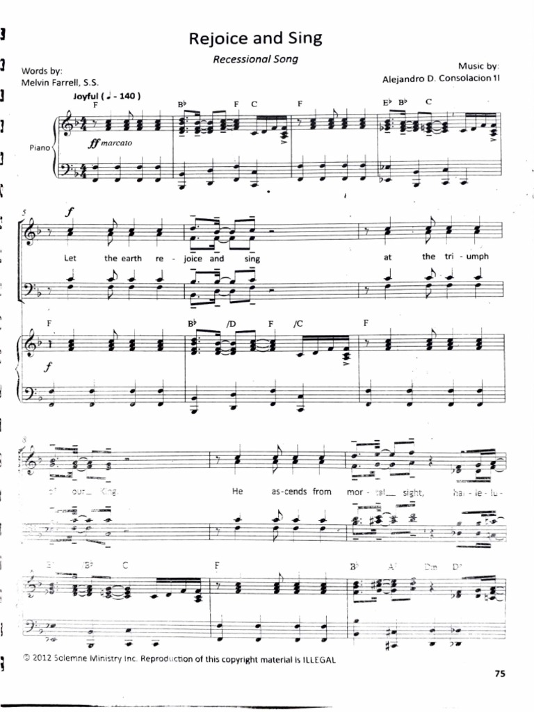 Rejoice and Sing (Misa Solemne) | PDF | Yahweh | Tetragrammaton