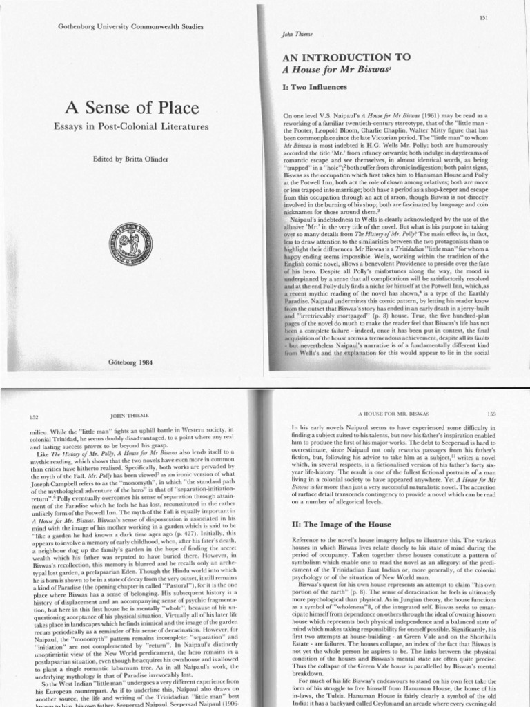 An Introduction To A House For MR Biswas PDF | PDF | Karma | Religion And Belief