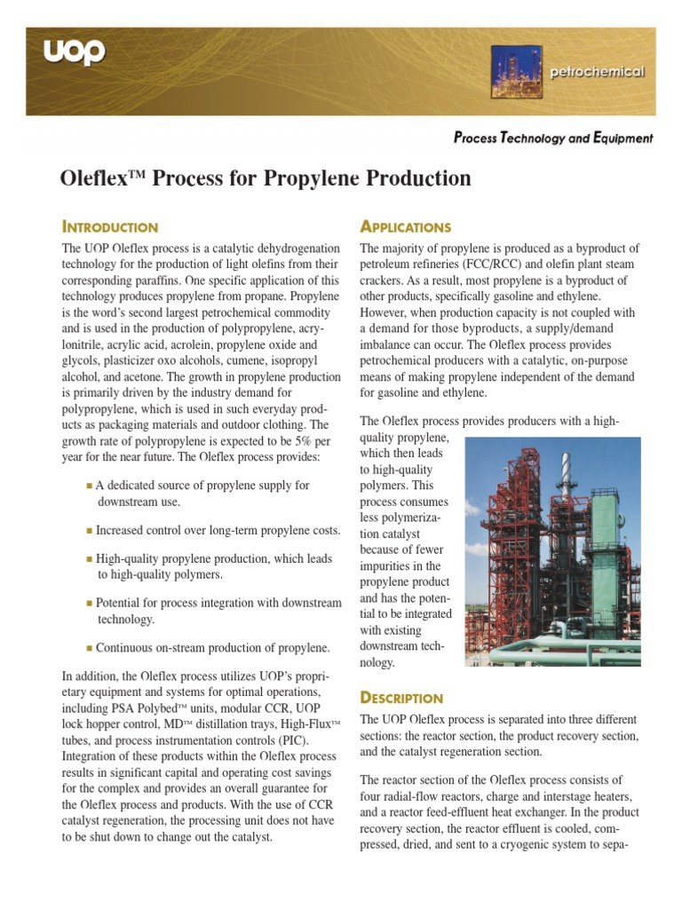 Oleflex (PDH) PDF | PDF