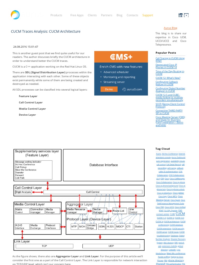 CUCM Architecture and Trace Analysis | PDF | Session Initiation ...