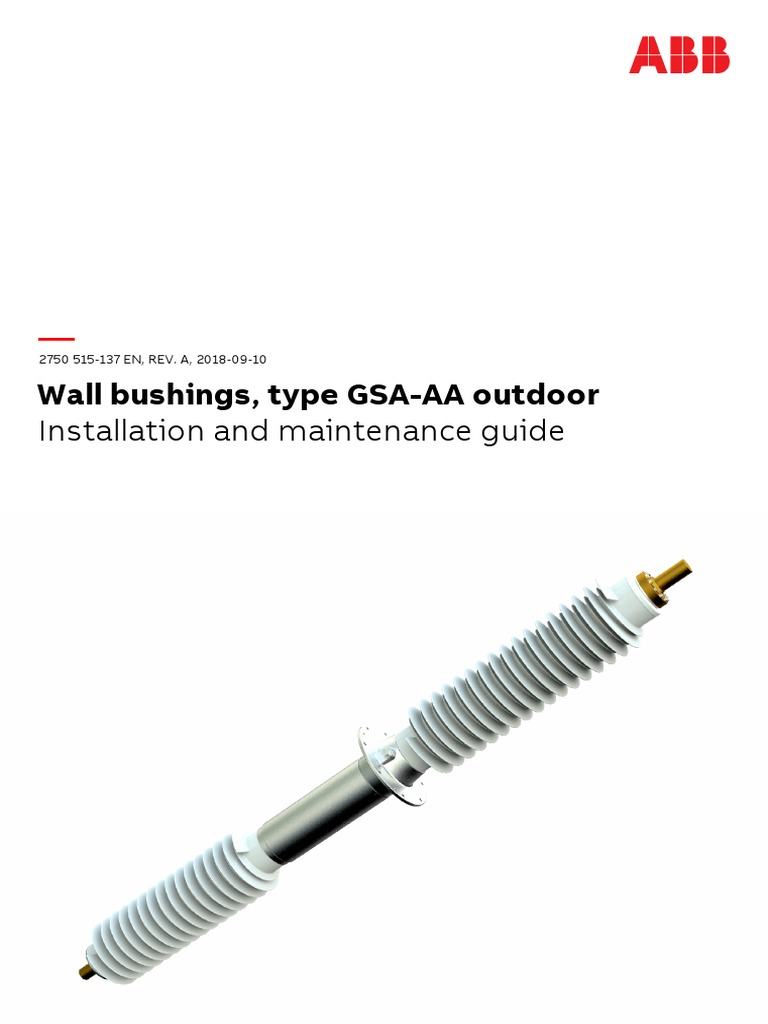 ABB Wall Bushing | PDF | Transformer | Insulator (Electricity)