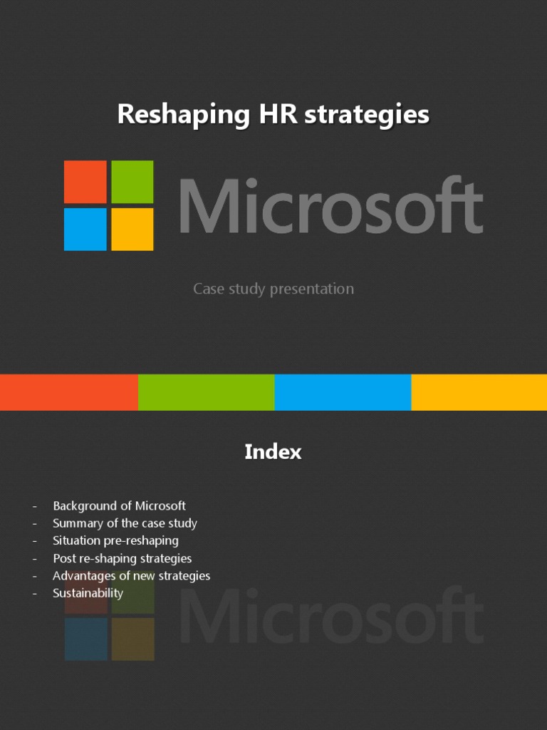 HRM - Microsoft Case Study | PDF | Microsoft | Human Resources
