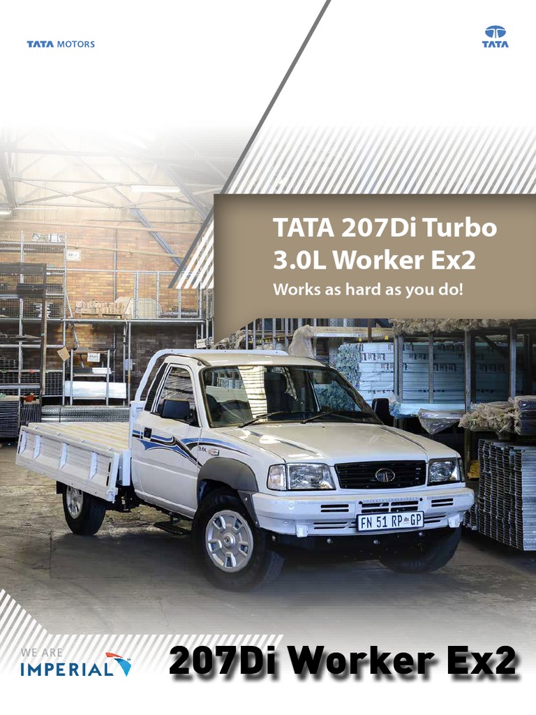 2089 TATA 207 DI Worker Brochure v8 | PDF | Turbocharger | Steering