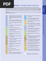 Healthy Lifestyle Questionnaire | PDF | Health Care | Psychology