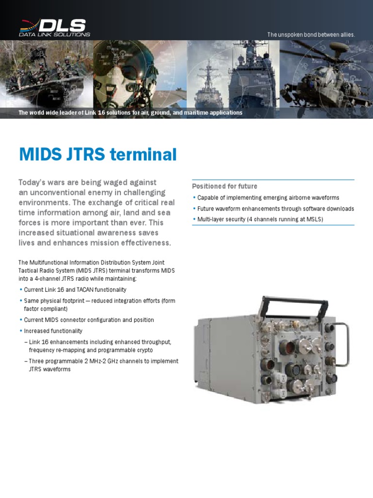 MIDS JTRS Terminal: The Unspoken Bond Between Allies | PDF ...