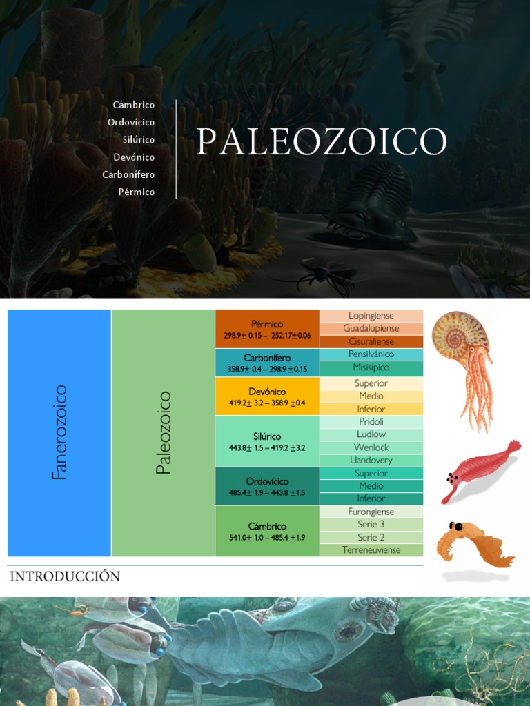 Paleozoico | PDF | Ciencias de la Tierra | Geología