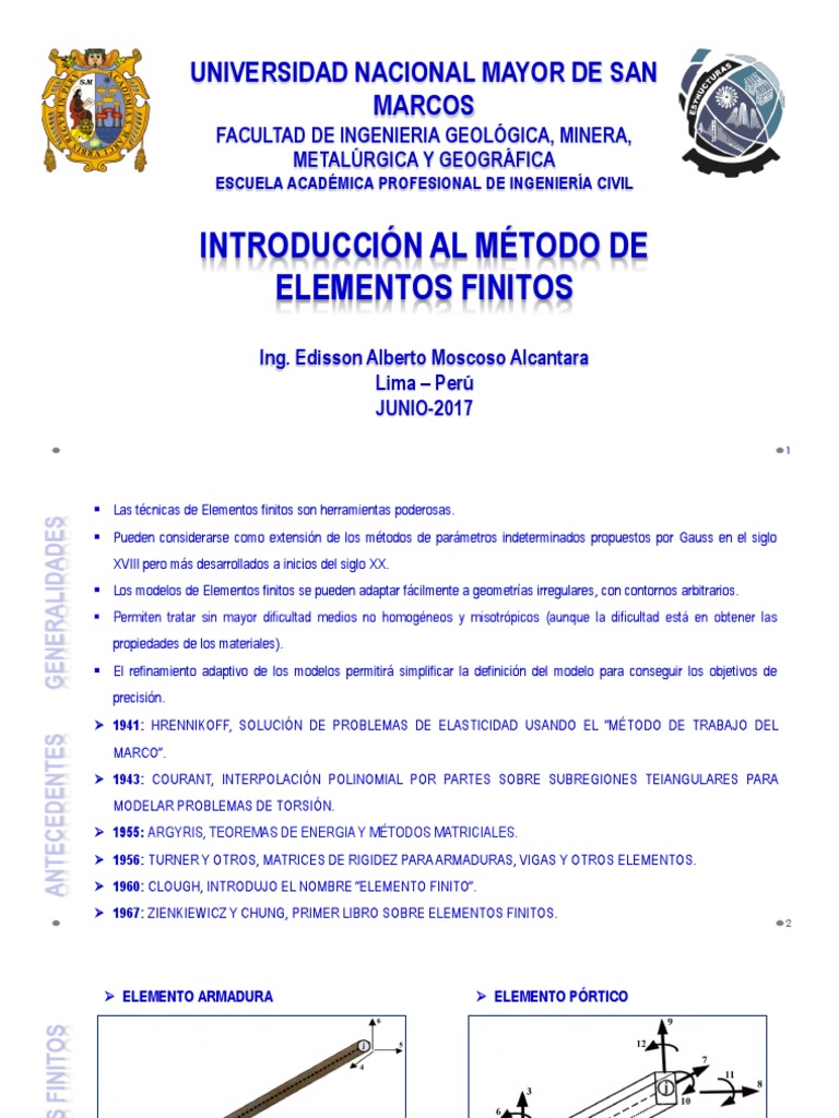 EMA - Introducción A Elementos Finitos PDF | PDF | Método de elementos ...