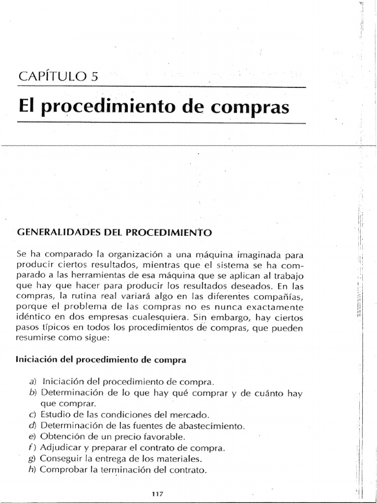 Compras Principios y Aplicaciones PDF | PDF