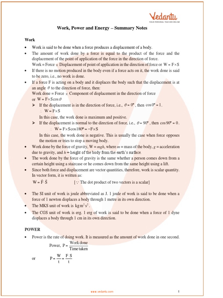 Work Power Physics | PDF | Kinetic Energy | Potential Energy