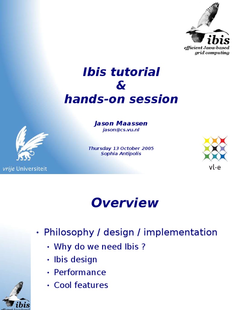 Ibis Tutorial | PDF | Message Passing Interface | Grid Computing