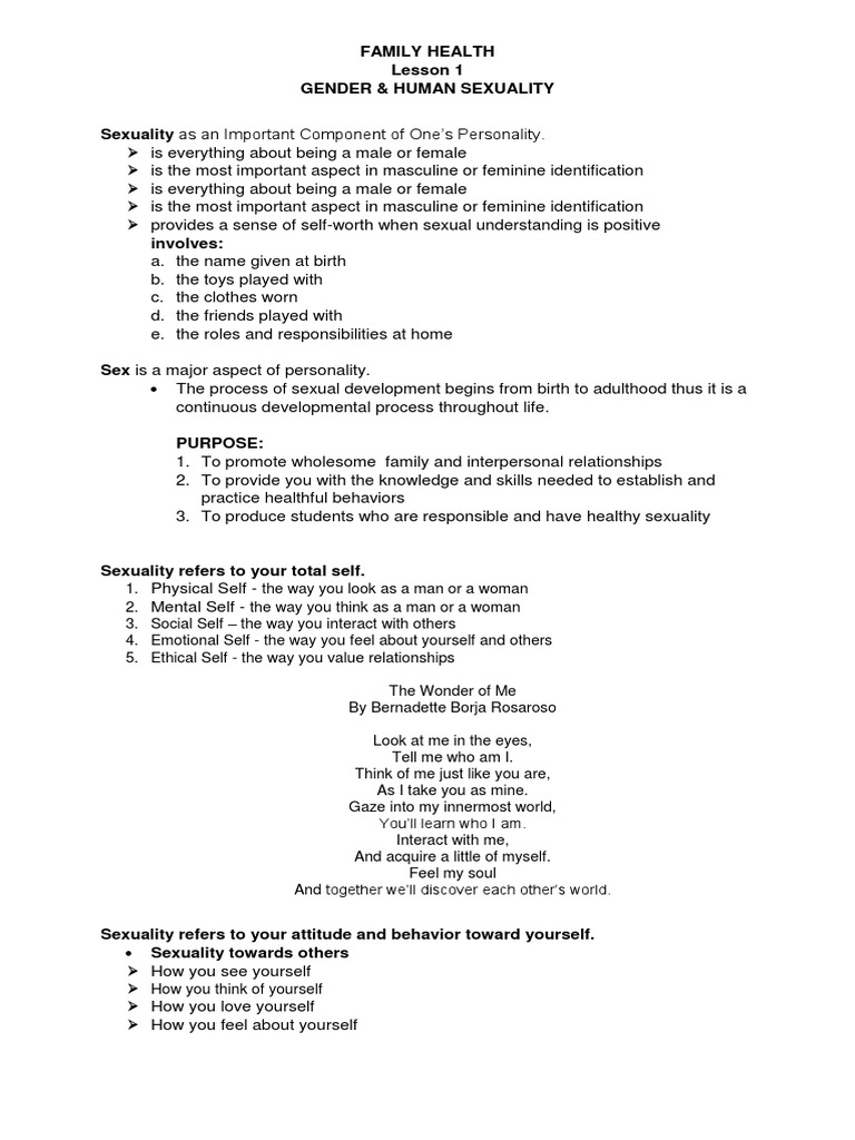 Health 8 Quarter 1 | PDF | Gender Role | Gender