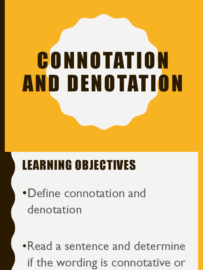Denotation and Connotation | PDF | Connotation | Snake