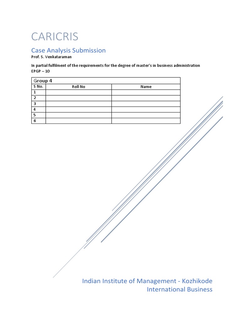 CariCRIS Market Entry Strategy Analysis | PDF | Credit Rating Agency ...